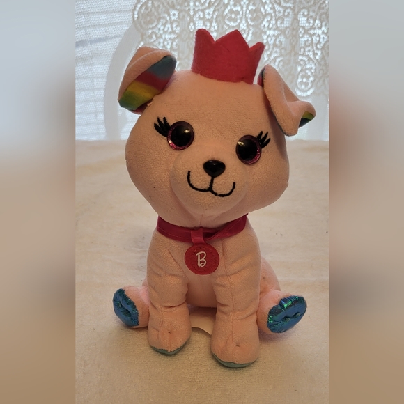 Barbie | Toys | Mattel Barbie Pets Pink Princess Puppy With Collar 7 ...